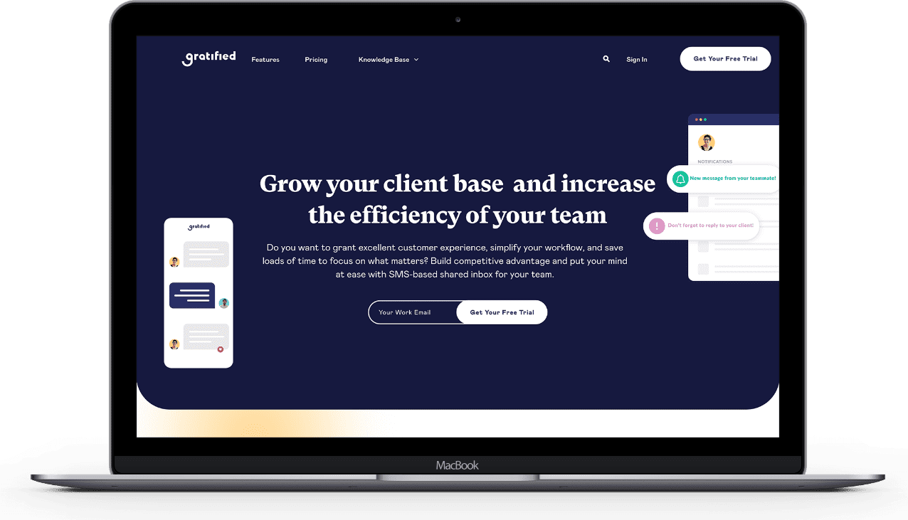 Gratified - AI powered communication tool - Giraffe Studio